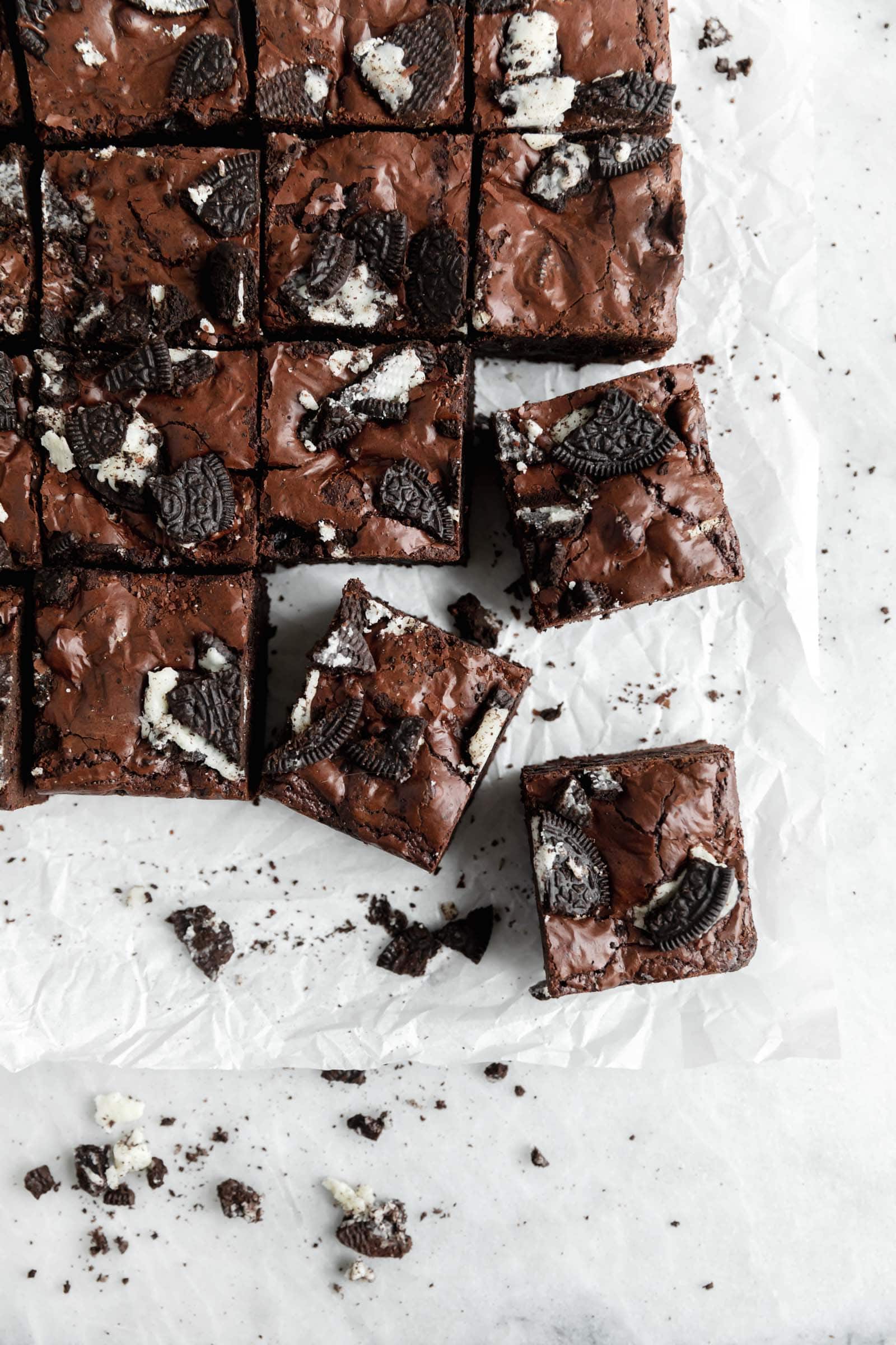 Fudgy Oreo Brownies - Broma Bakery