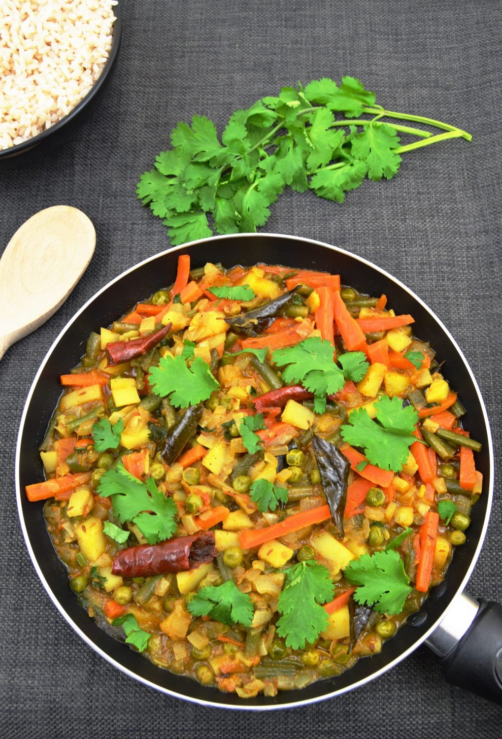 Vegetable Chettinad (spicy curry recipe + Video) - Flavours Treat
