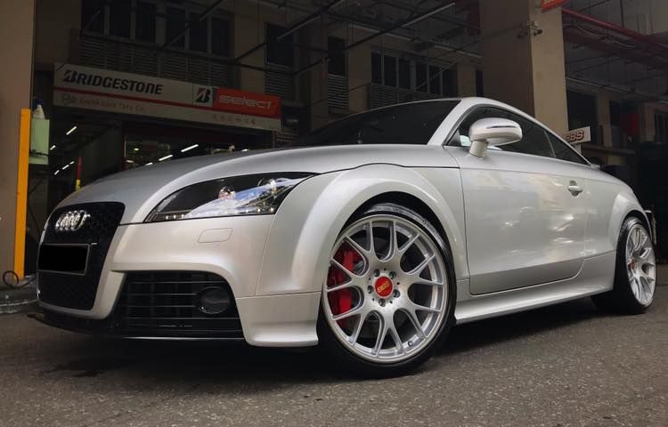 Audi TT 8J Silver with BBS CH-R Aftermarket Wheels | Wheel Front