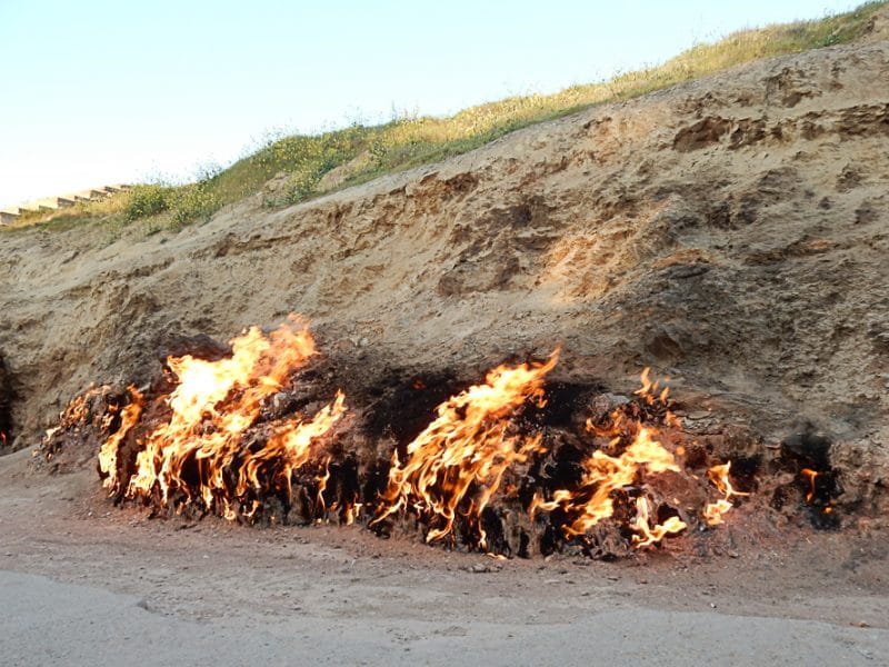 Yanar Dag (Fire Mountain), Azerbaijan - How to Go | thetripgoeson