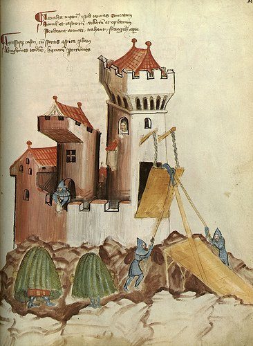 Vorbereitung eines Angriffs auf eine Burg