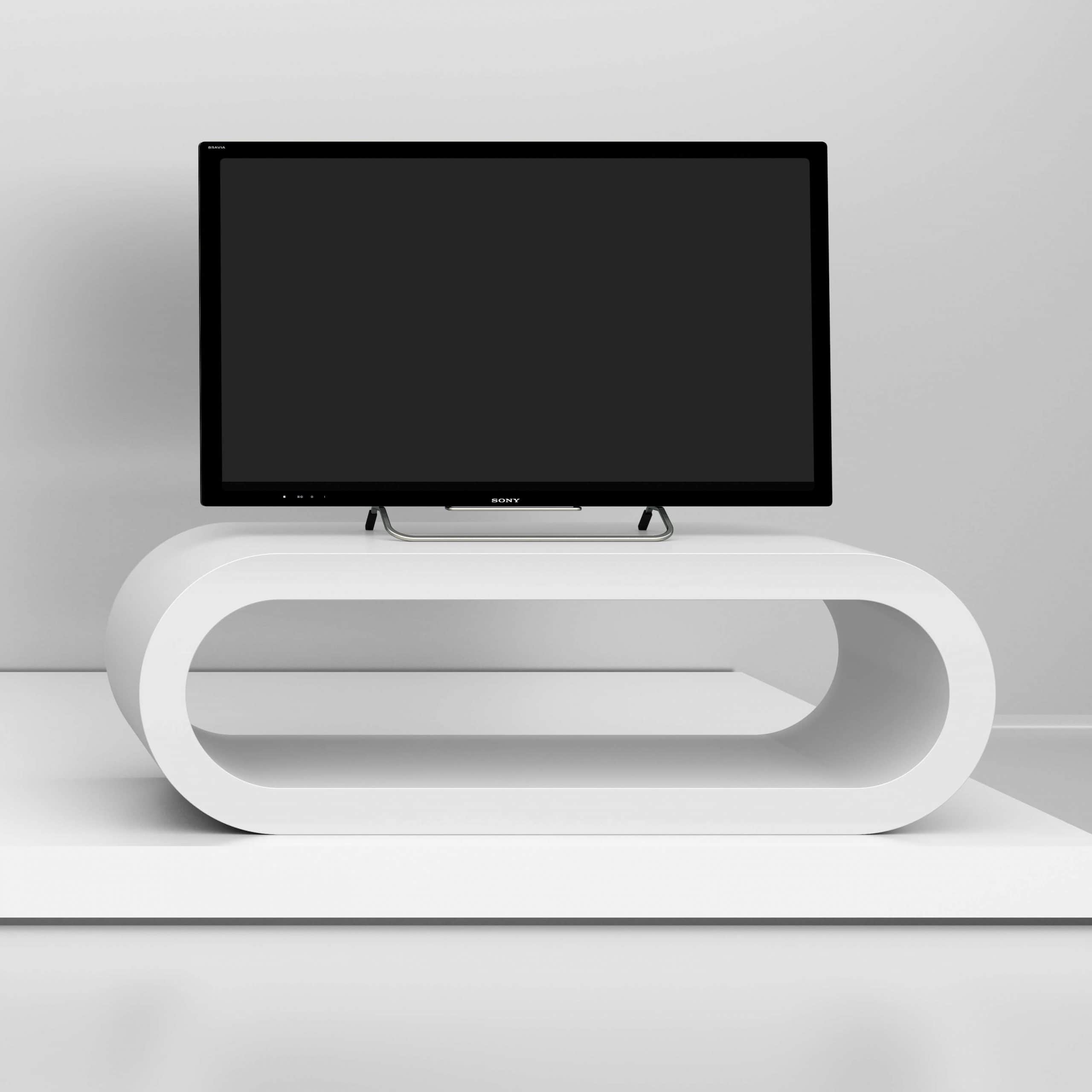 Gallery of White Gloss Oval Tv Stands (View 3 of 15 Photos)