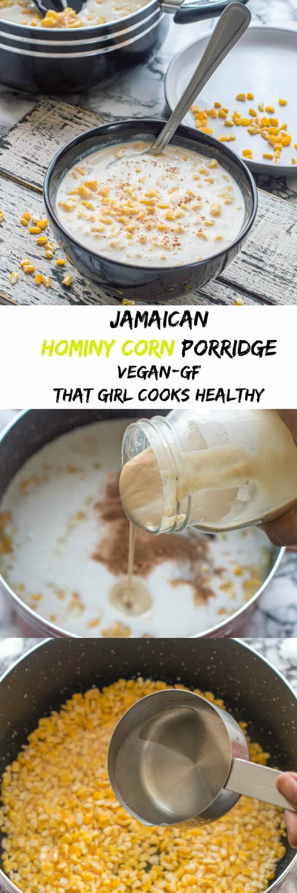 Hominy corn porridge - That Girl Cooks Healthy