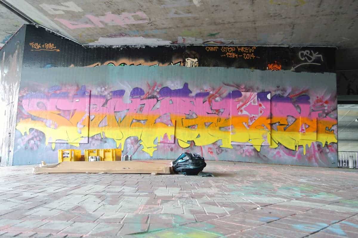 Graffiti Auf Leinwand