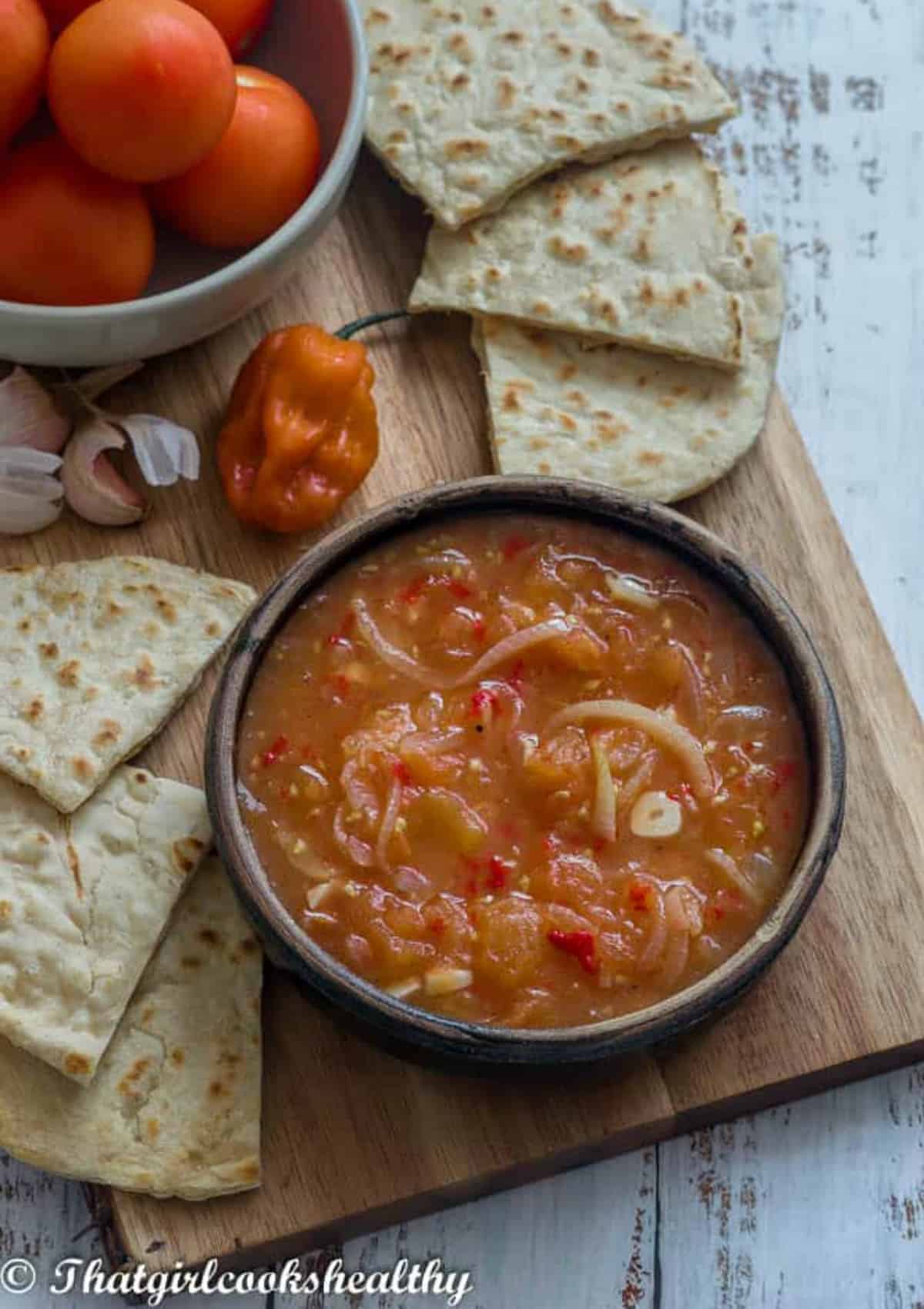 Trinidadian Tomato choka (Vegan, GF, low fat) - That Girl Cooks Healthy