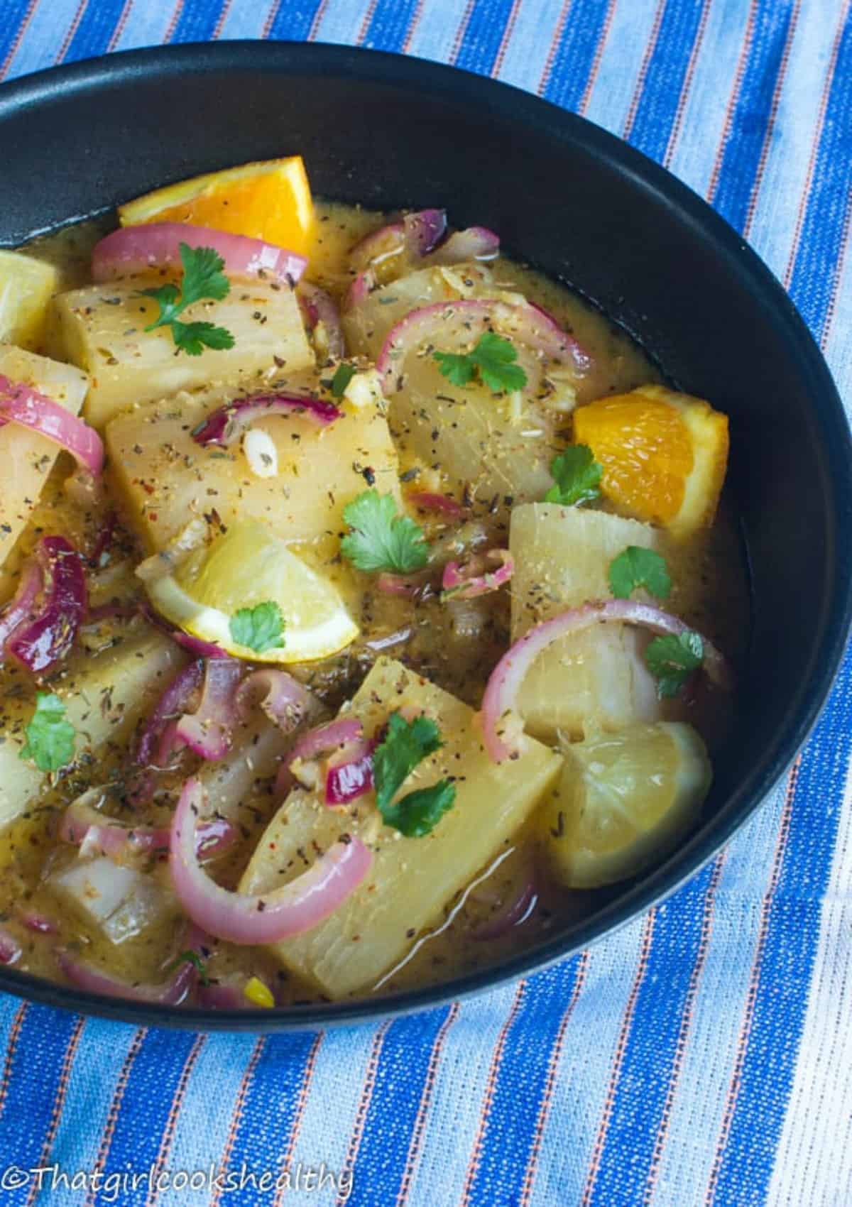 Yuca Con Mojo (Cuban style) - That Girl Cooks Healthy