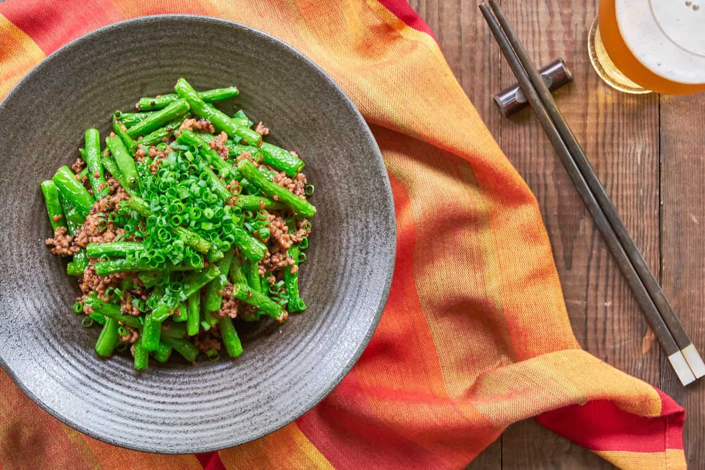Green Bean Stir-Fry Recipe with Garlic Black Bean Sauce