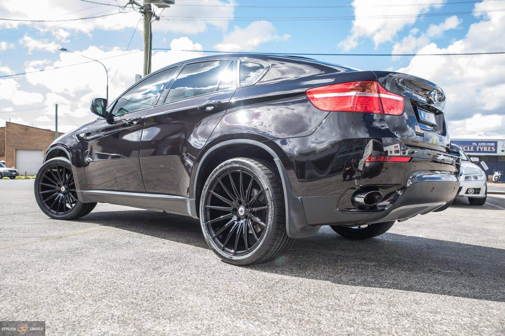 BMW X6 E71 Black with Asanti ABL-14 Aftermarket Wheels | Wheel Front