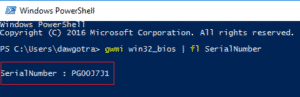 How to Find Serial Number of PC or laptop in Windows 10