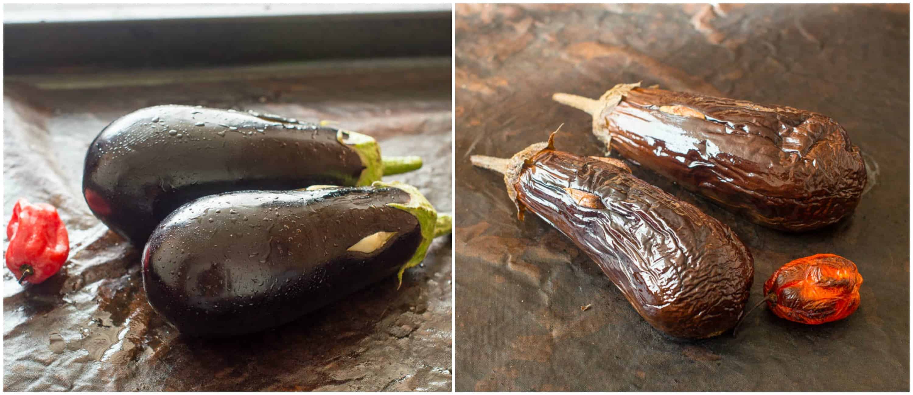 Baigan Choka (Roasted Eggplant Dip) - That Girl Cooks Healthy