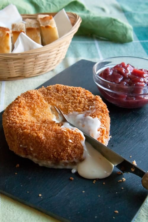 Deep-Fried Brie with Five-Spice Cranberry Chutney | Crumb: A Food Blog
