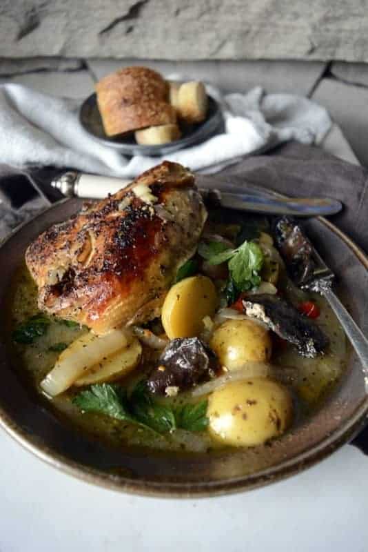 Farm House Slow Cooker Chicken and Vegetables