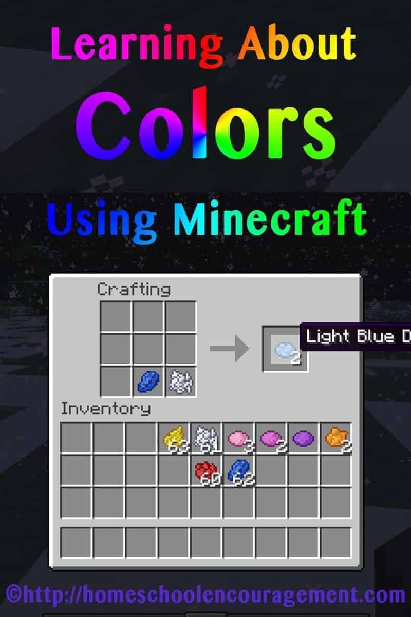 Learning about Colors with Minecraft