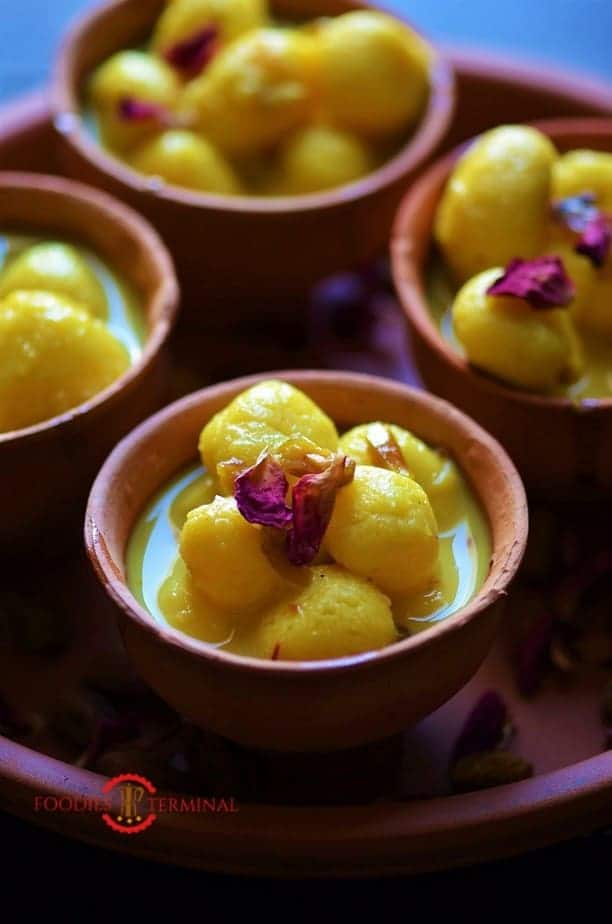 Angoori Rasmalai Recipe (Video) » Foodies Terminal