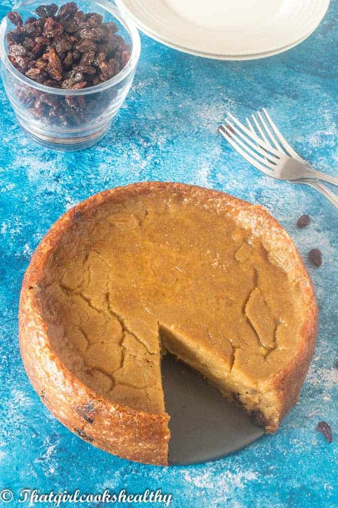 Jamaican cornmeal pudding (Vegan/GF) - That Girl Cooks Healthy