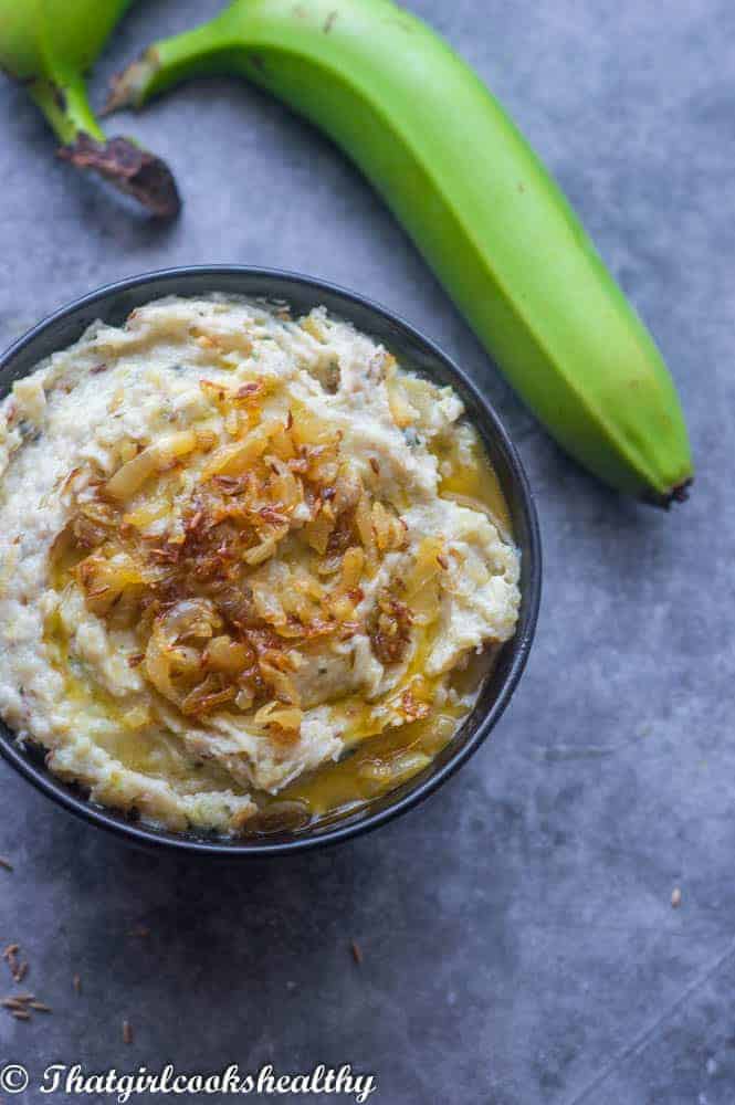 Green banana mash - That Girl Cooks Healthy