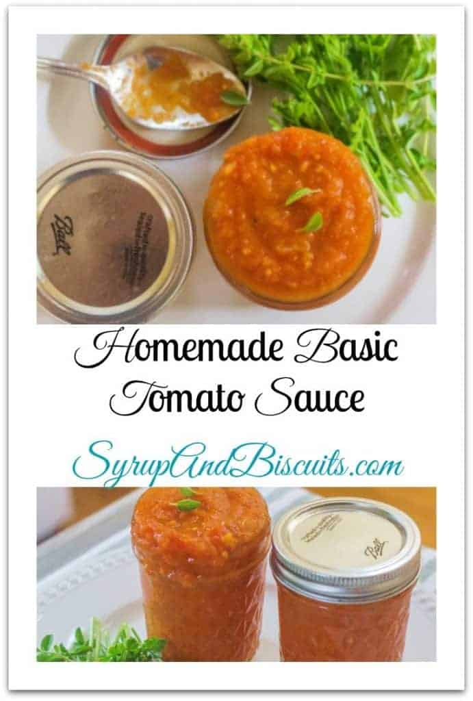 Homemade Basic Tomato Sauce | Syrup and Biscuits