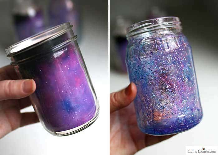 Galaxy Jars | Glow in the Dark Craft | Living Locurto