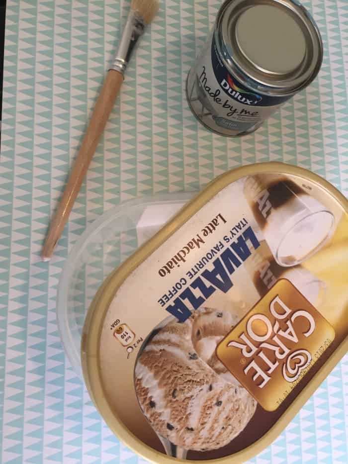 How to upcycle an empty ice cream carton into a pretty gift or storage ...