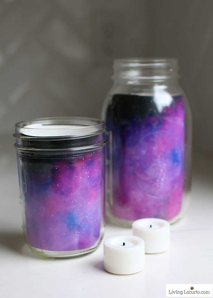 Galaxy Jars | Glow in the Dark Craft | Living Locurto