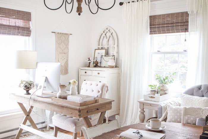 Inspiring Farmhouse Office Decor • Maria Louise Design