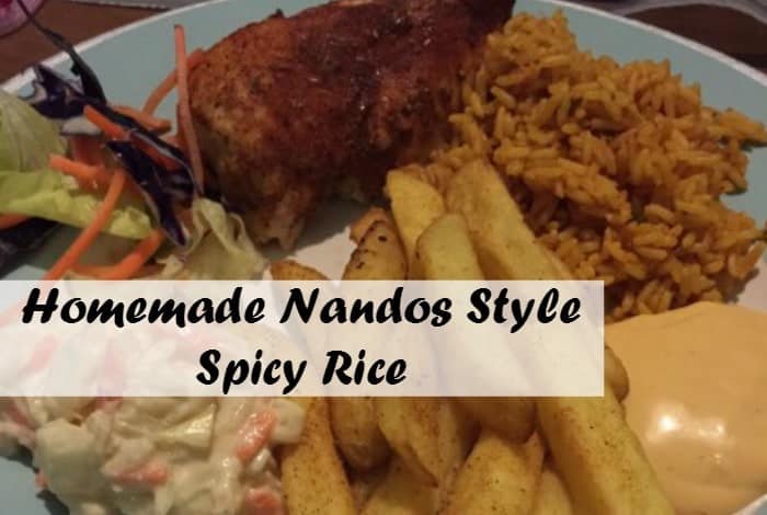 Homemade Nandos spicy rice recipe.... | The Diary of a Frugal Family