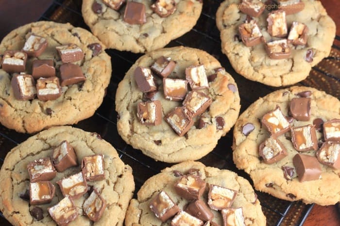 Ultimate Snickers Peanut Butter Cookies – Cookie, Brownie & Chocolate ...