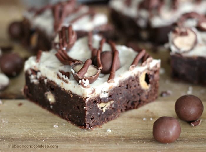 Triple Chocolate Malted Whoppers Brownies