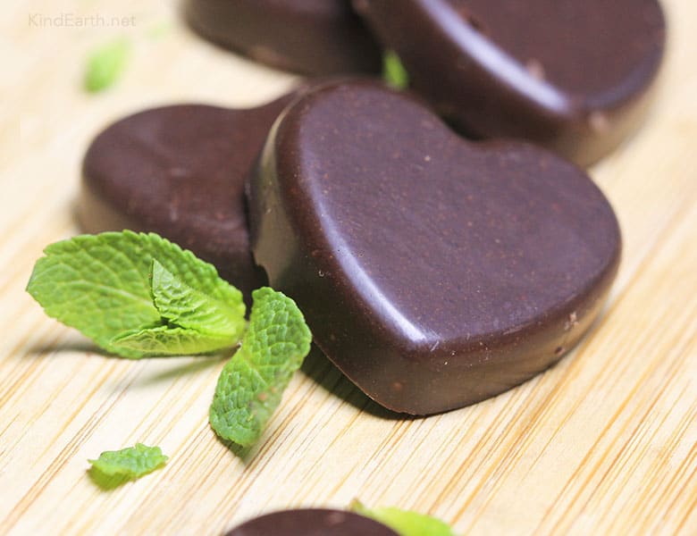 EASY Hint of Mint Chocolates – vegan with coconut sugar – Kind Earth