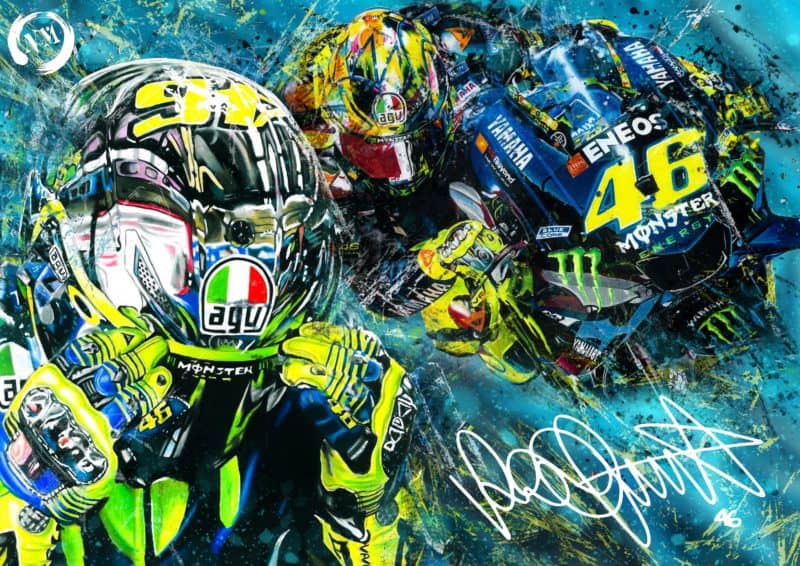 Valentino Rossi Print Picture Poster Moto GP Motorbike Sports The ...