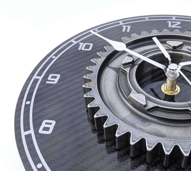 Large 9" Marussia F1 gear workshop wall clock with real carbon fiber ...