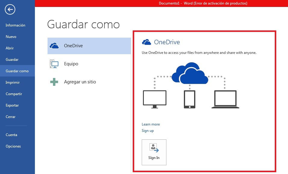 Guardar documentos de Microsoft Word en la nube - Descargar Word Gratis Guardar documentos de Microsoft Word en la nube - Descargar Word Gratis