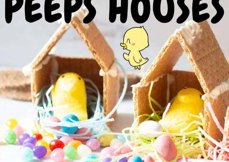 Easter PEEPS Houses | The How-To Home