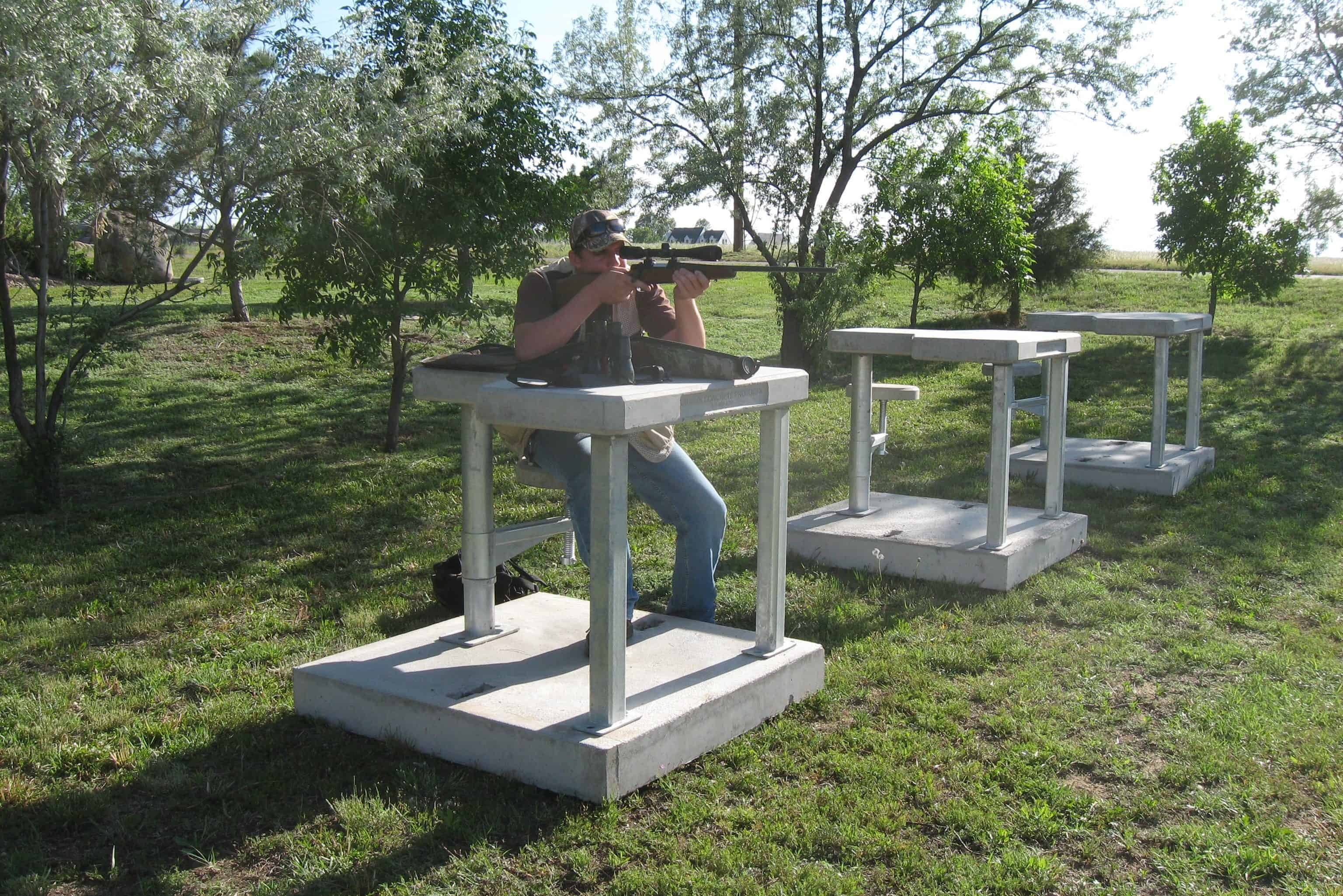 Shooting Bench | Gun Range Bench Solution | Wieser Concrete