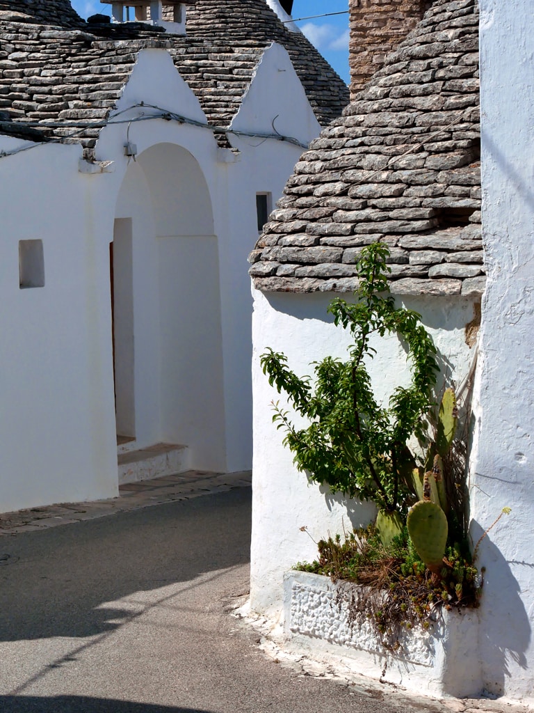 Alberobello unique place; the "trulli" and its original urban structure