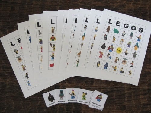Lego Bingo | DIY Free Printable Birthday Party Game
