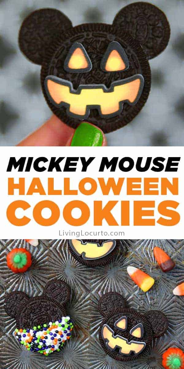 Mickey Mouse Halloween Cookies - Easy OREO Dessert - Living Locurto