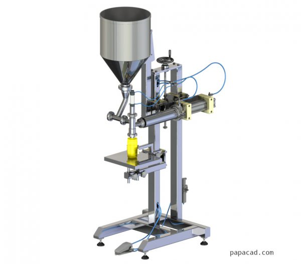 Screw conveyor design - screw feeder design 3D and 2D | papacad.com