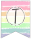 Free Printable Pastel Banner Letters | Paper Trail Design