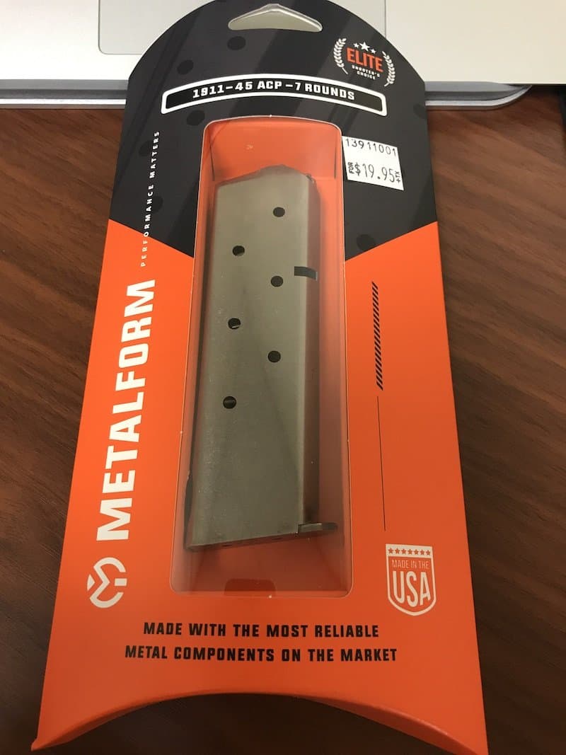 METALFORM 1911 (45 ACP) Magazine - 7 Round Mag | Double Action Indoor ...