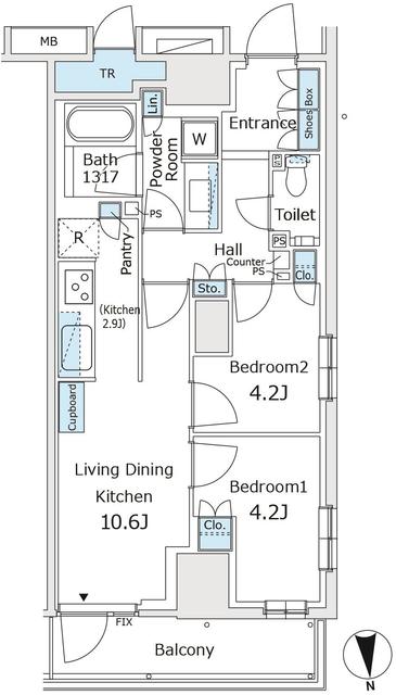 E-Housing Park Homes Toyocho for Rent | 2LDK in 5-29-34 Toyo, Koto-ku, Tokyo | E-Housing