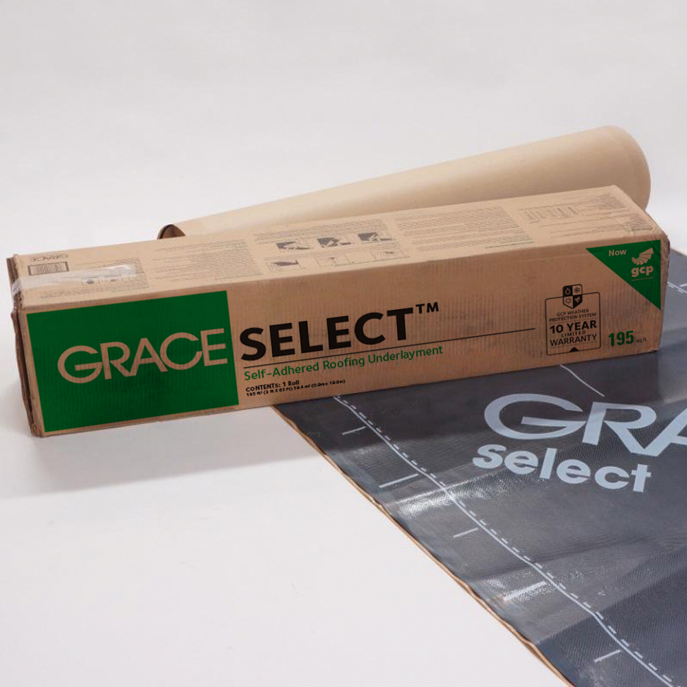 GRACE SELECT 36"X 65' 25-MIL ROOF UNDERLAYMENT USE ABOVE 40 DEGREES ...