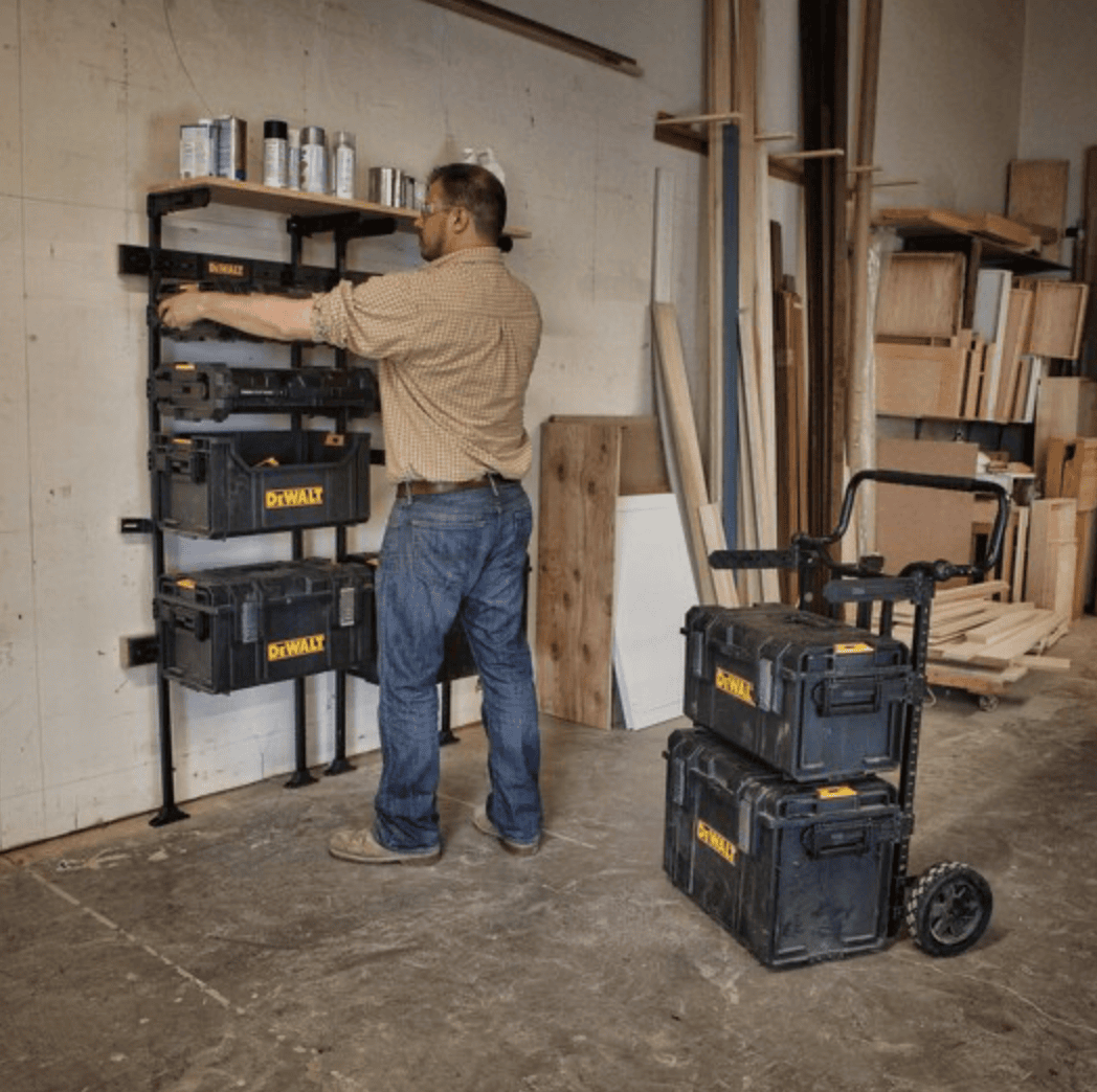 DEWALT TOUGHSYSTEM STACKABLE TOOL BOX WORKSHOP RACKING SYSTEM DWST08260 ...