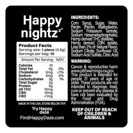 Delta-9 THC 200mg Blood Moon Orange Night Time Gummies with CBN 10 ...