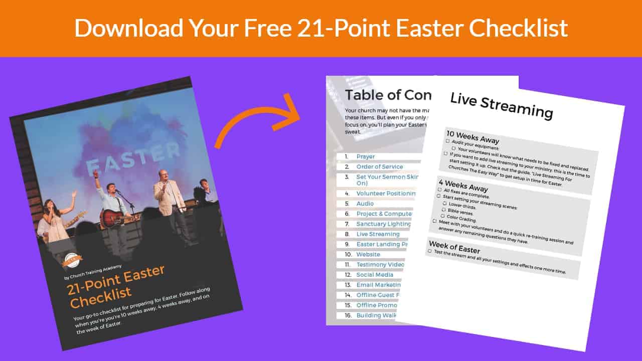 How To Make Easter Planning Easy (Free Checklist) | Church Training Academy