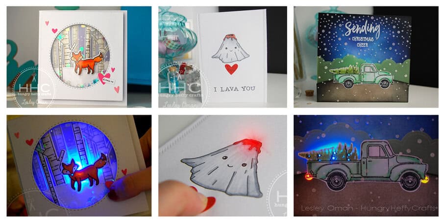 Led Light Up Christmas Cards | Shelly Lighting