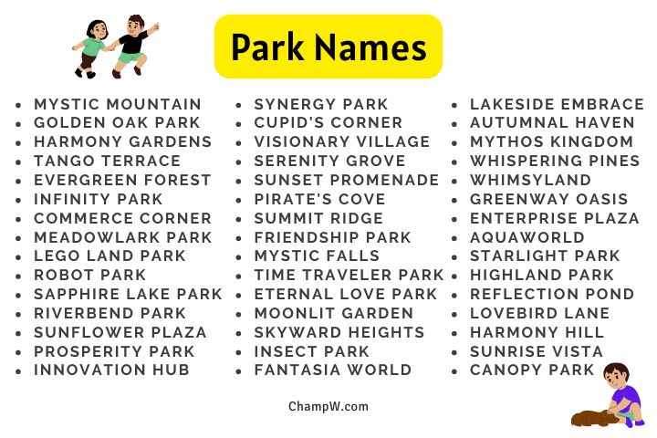 Random Amusement Park Names – Theme Park Names That Work – EXWJ
