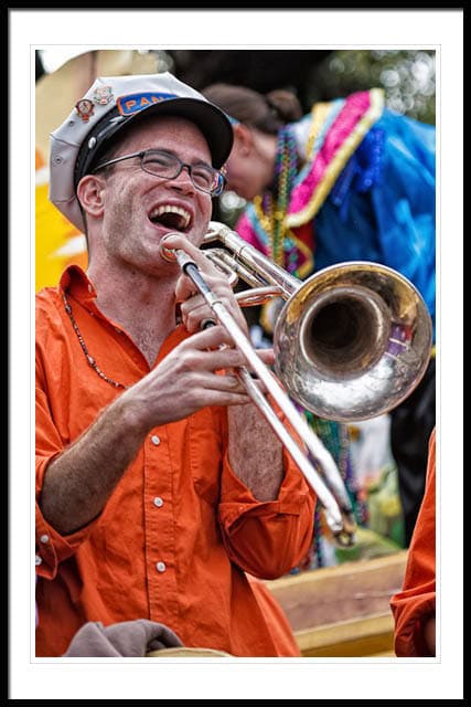 trombone old man