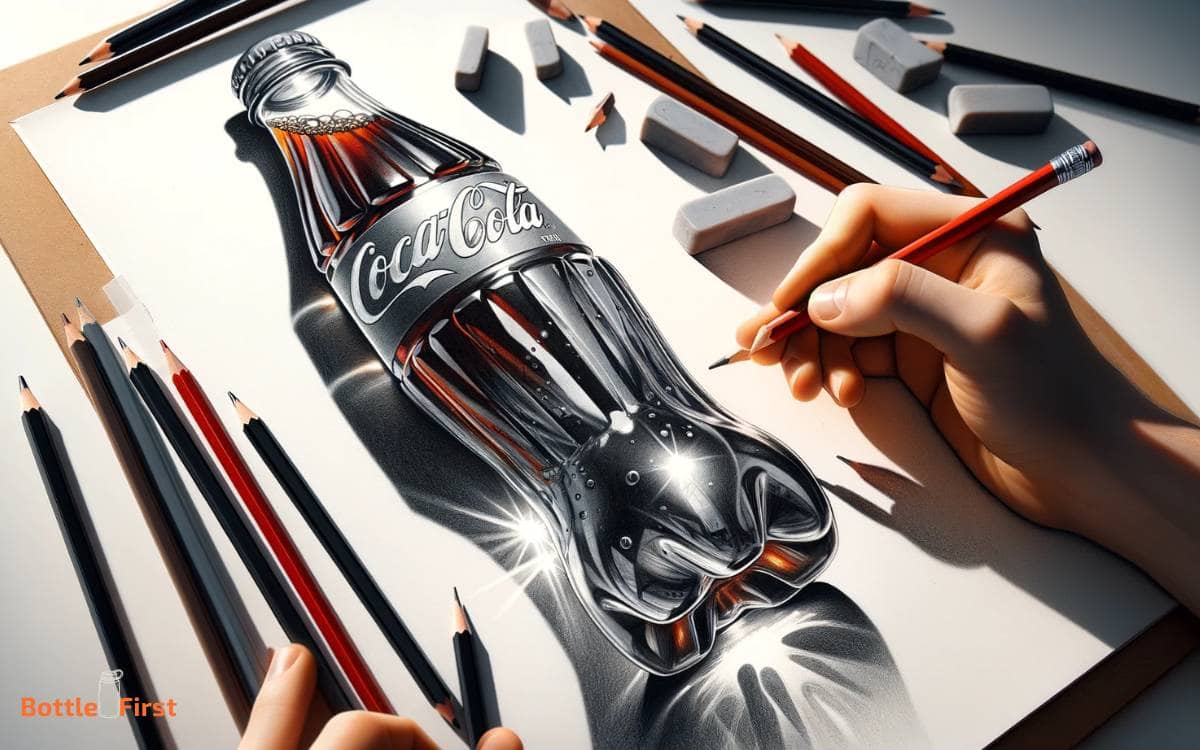 How To Draw A Glass Coke Bottle? 6 Easy Steps!
