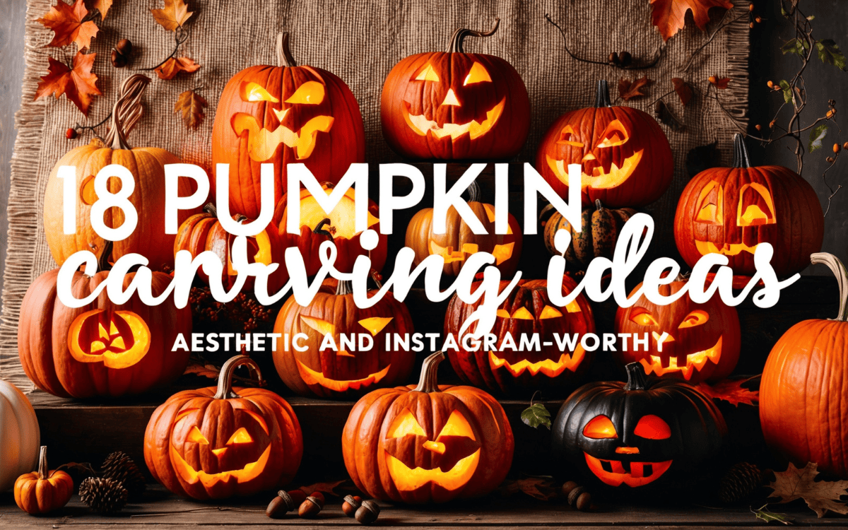 18 Pumpkin Carving Ideas Aesthetic And Instagram-Worthy